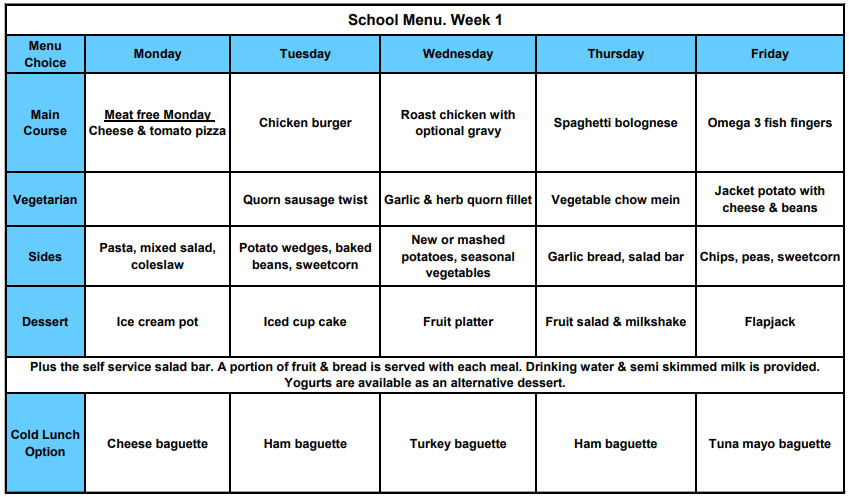 Hadleigh Junior School - School Meals